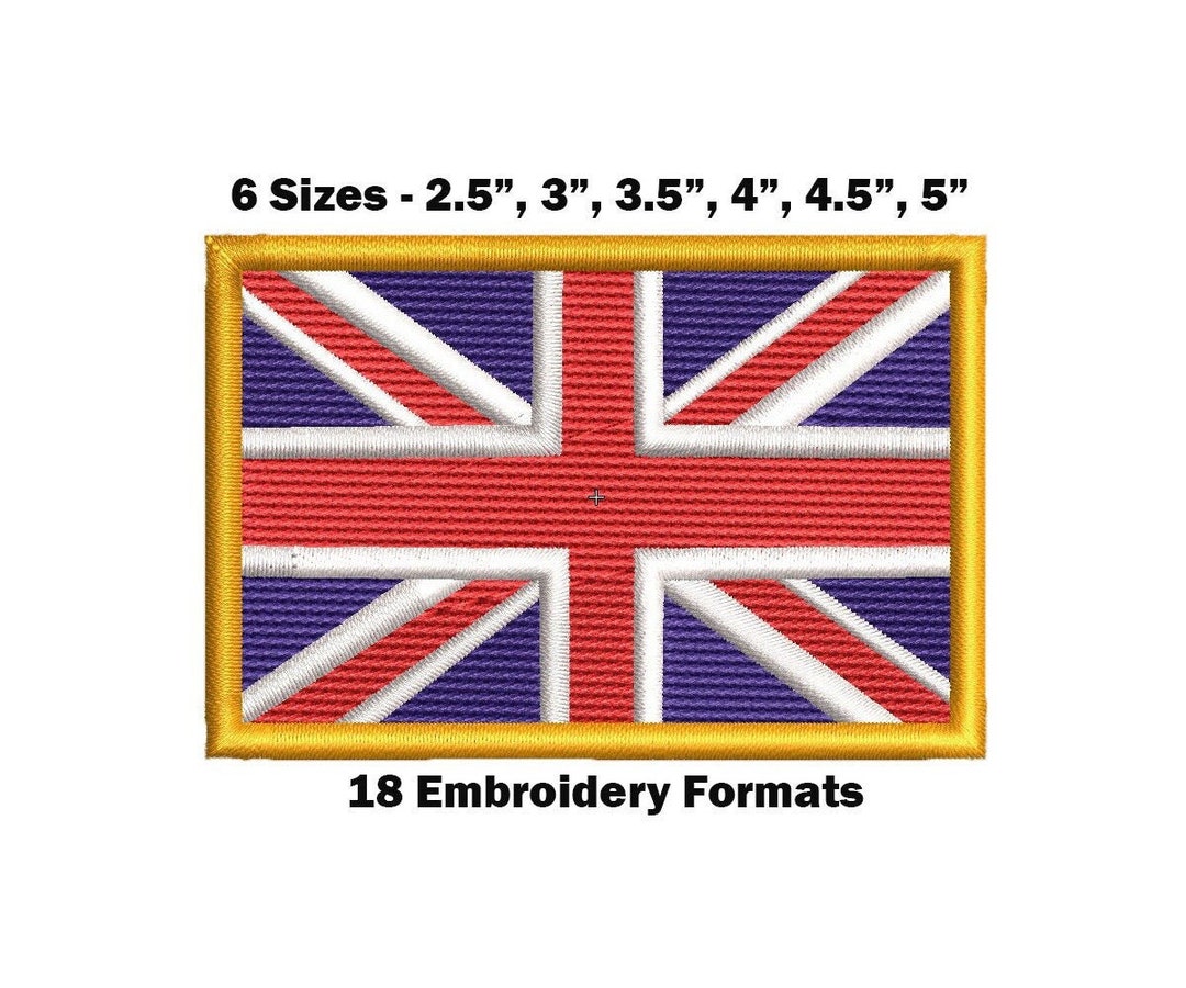 United Kingdom National Flag - Embroidery Design Download - Etsy