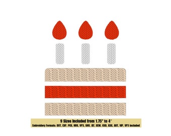 Cake With Cherry Machine Embroidery Design, This is Not a Real Product ...