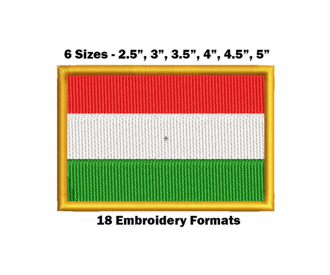 Hungary National Flag - Embroidery Design Download - Etsy
