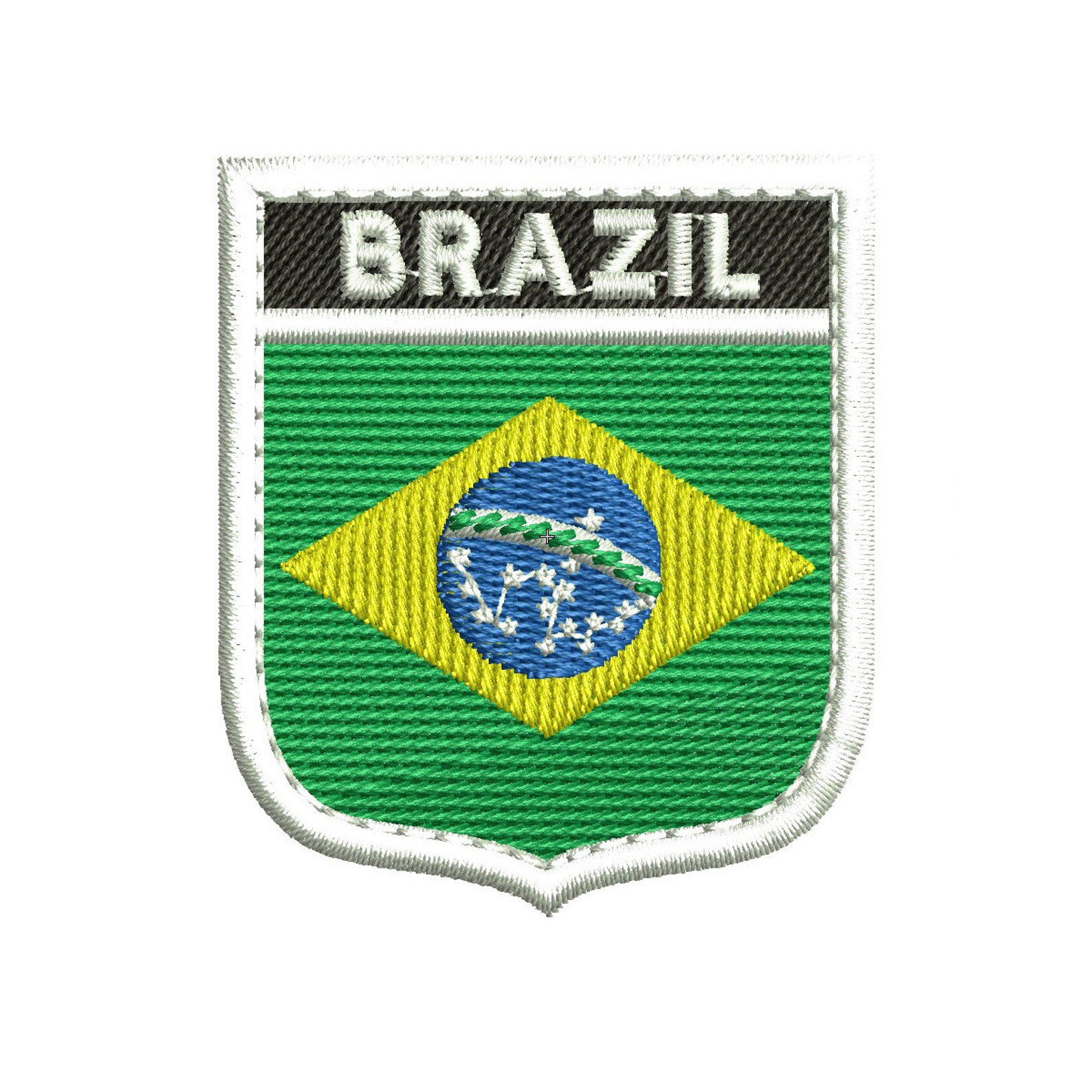 Brazil Shield Embroidery Design Download | Etsy