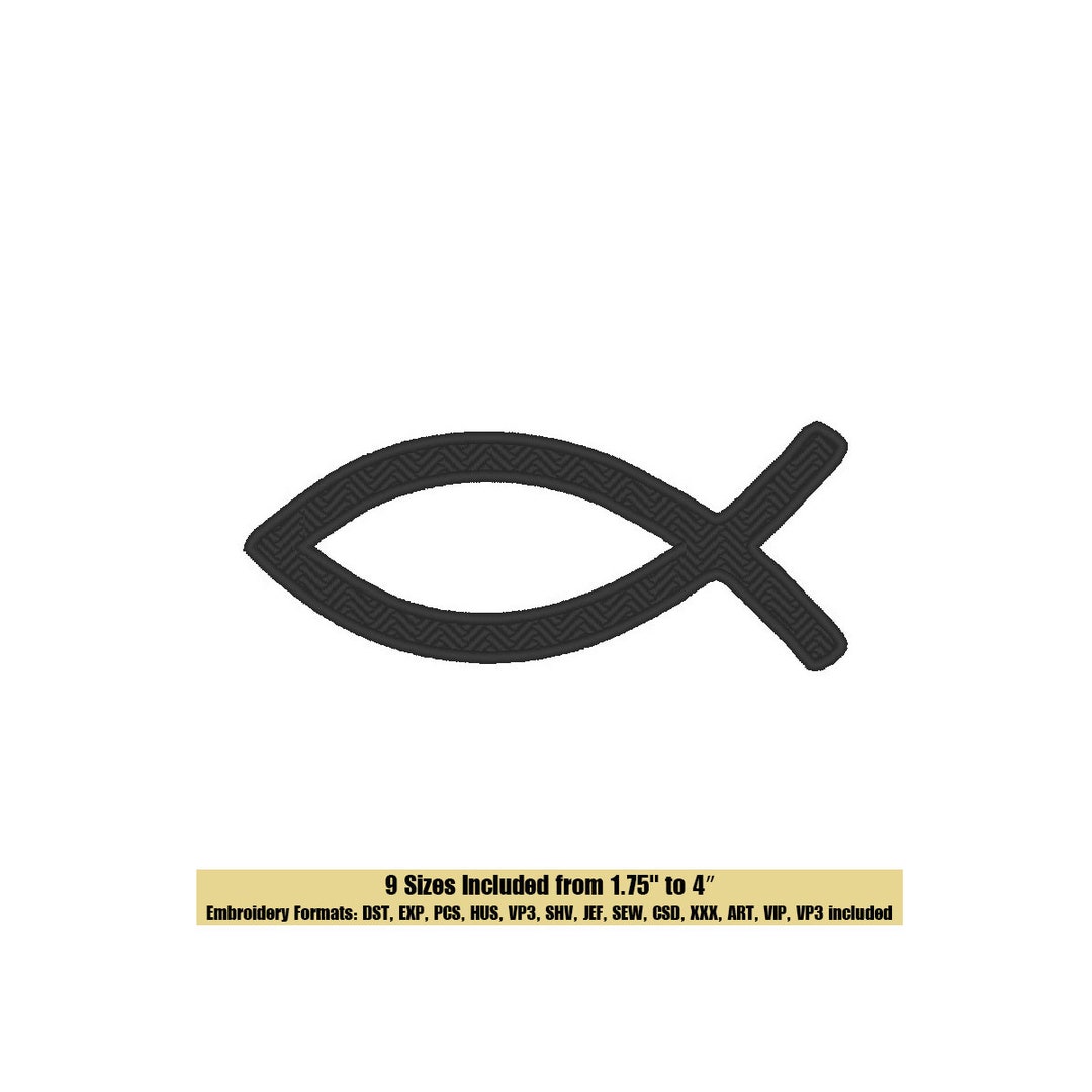 Christian Symbol Embroidery Design - Etsy