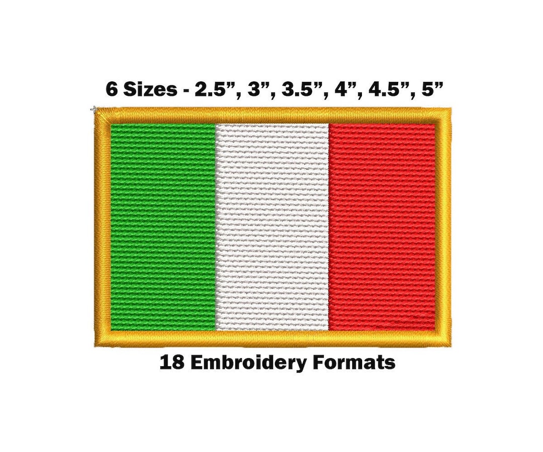 Italy National Flag - Embroidery Design Download - Etsy