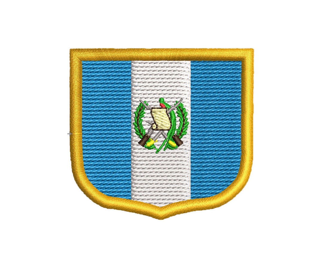 Guatemala Mini Shield Embroidery Design Download - Etsy