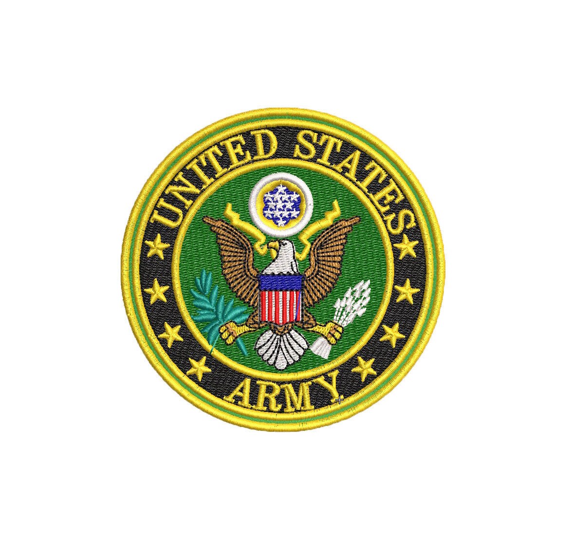 United States Army Circle Embroidery Design | Etsy