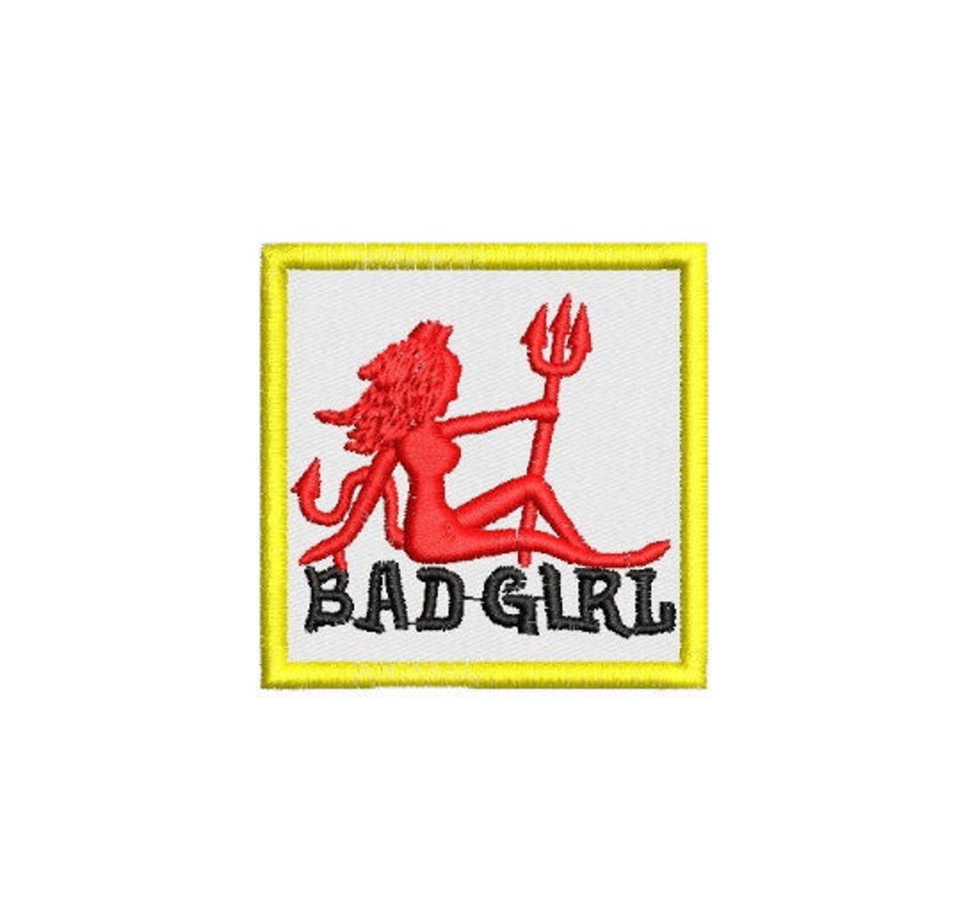 Bad Girl Embroidery Design - Etsy