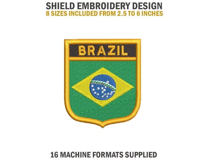 BRAZIL Map Modern Cross Stitch Pattern. Brazil Art. Carnaval Gift ...