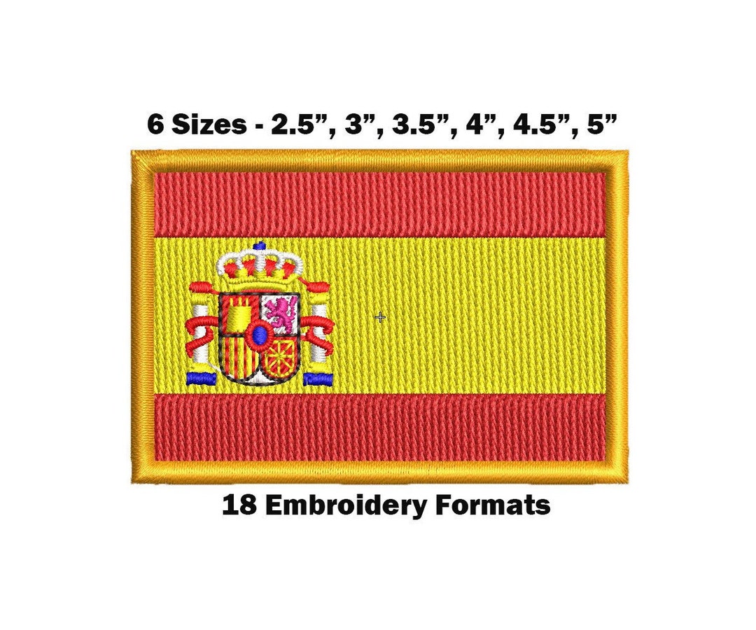 Spain National Flag - Embroidery Design Download - Etsy