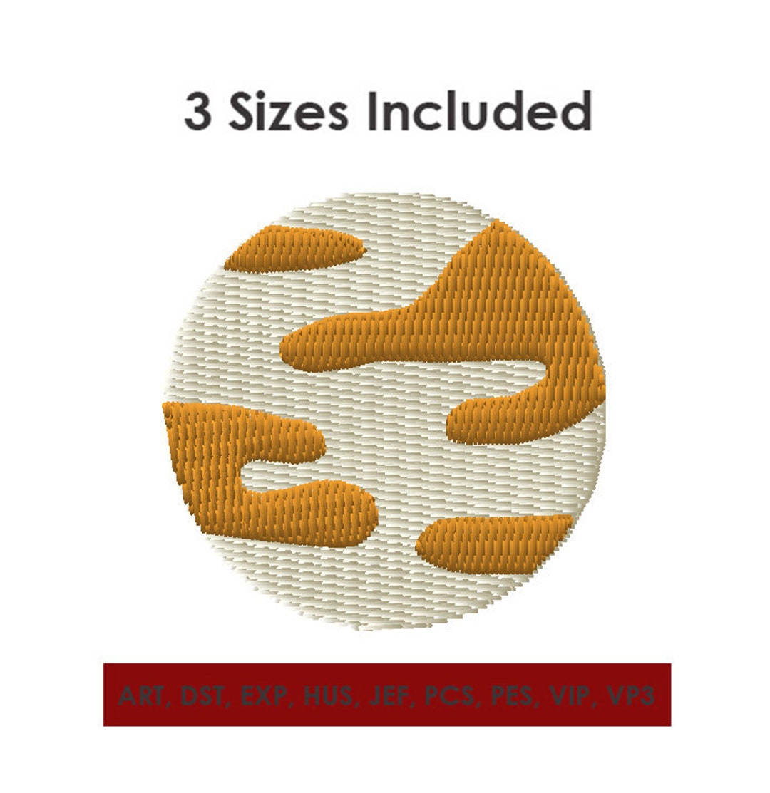 Pluto Embroidery Design in 3 Sizes - Instant Download - Etsy