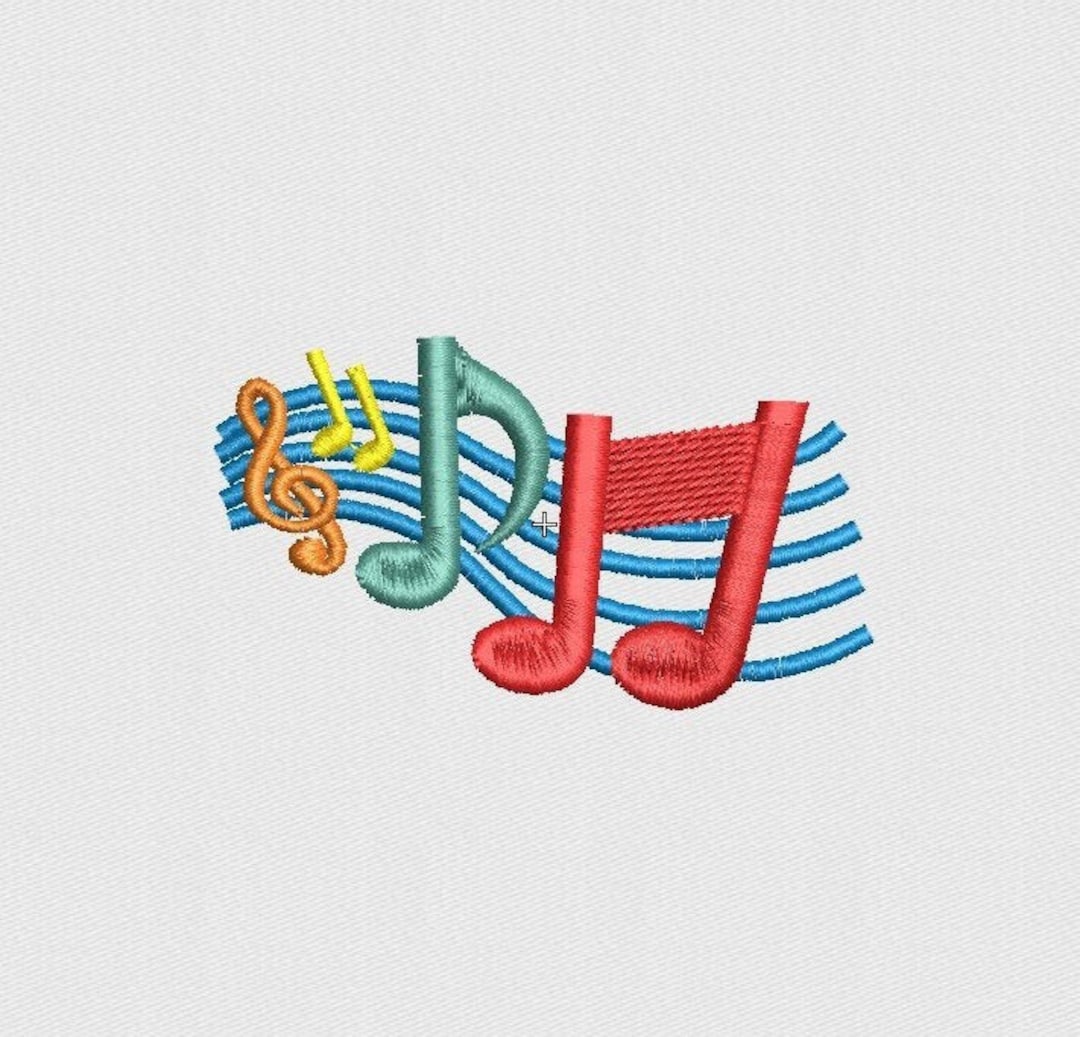 Musical Notes Embroidery Design - Etsy