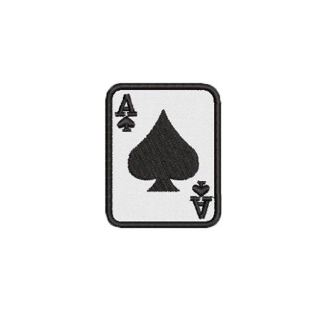 Ace of Spades - Machine Embroidery Design in Multiple Formats - Instant ...