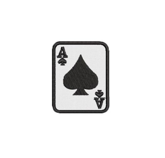 Ace of Spades Machine Embroidery Design in Multiple Formats | Etsy UK
