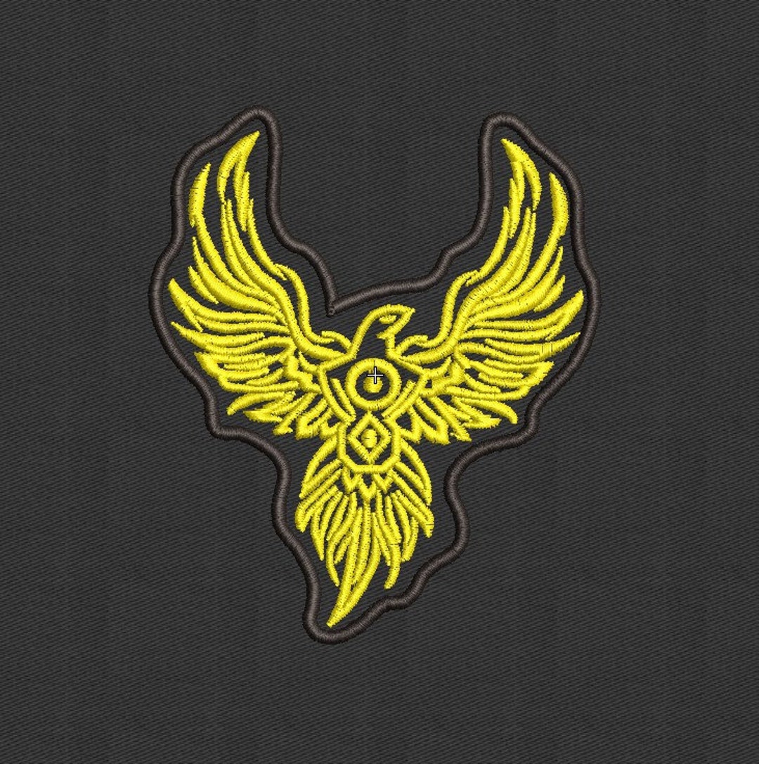 Phoenix Embroidery Design Download - Etsy
