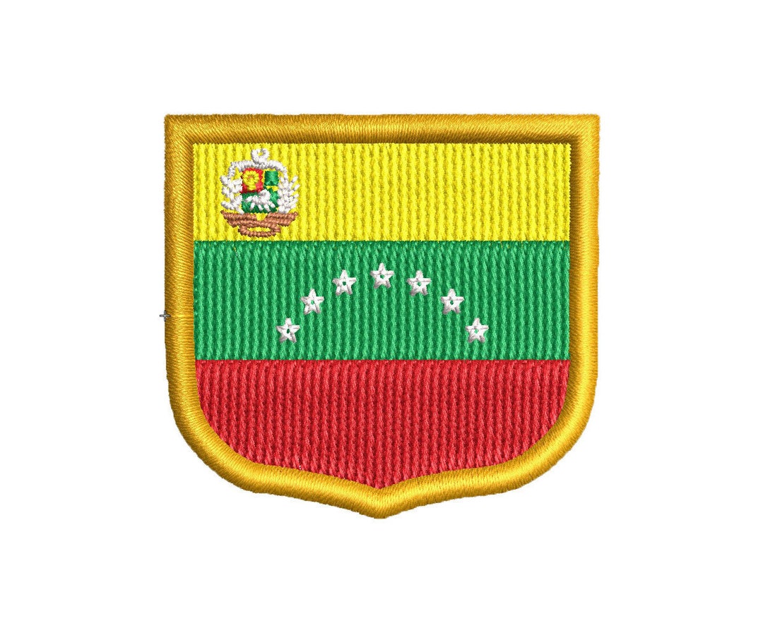 Venezuela (with Crest) Mini Shield - Machine Embroidery Design ...