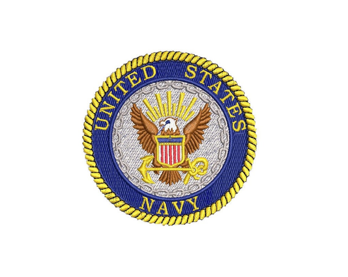 US Navy Embroidery Design - Etsy