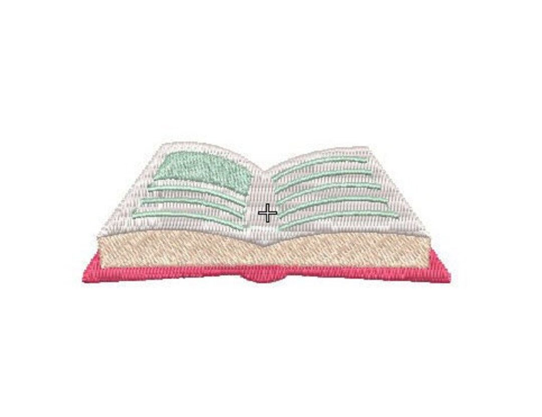Open Book - Machine Embroidery Design in Multiple Formats - Instant ...