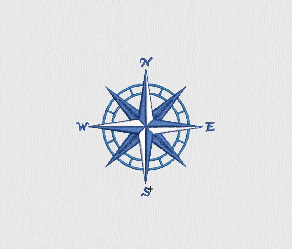 Compass V2 Embroidery Design Download - Etsy