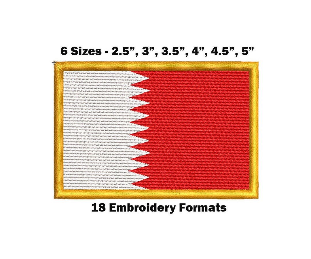 Qatar National Flag - Embroidery Design Download - Etsy