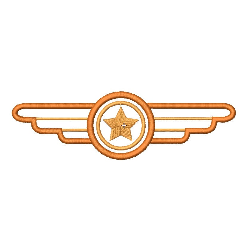 Pilot Logo Machine Embroidery Design in Multiple Formats | Etsy