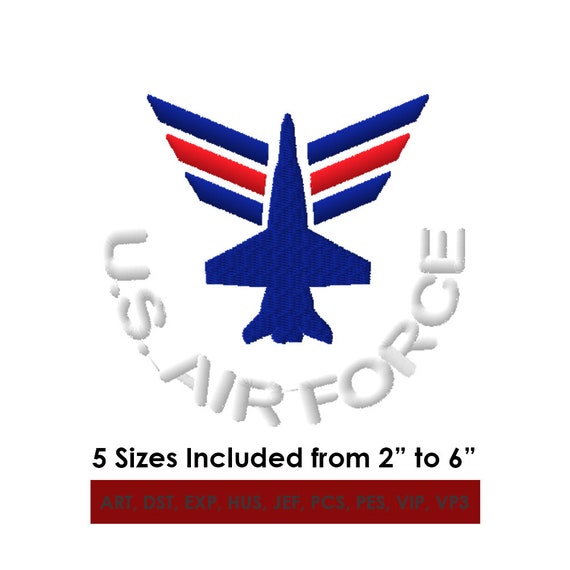 USAF Fighter Embroidery Design - Etsy