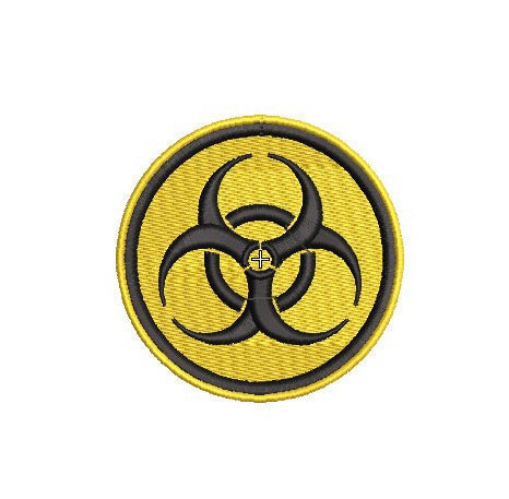 Biohazard Symbol Machine Embroidery Design in Multiple - Etsy
