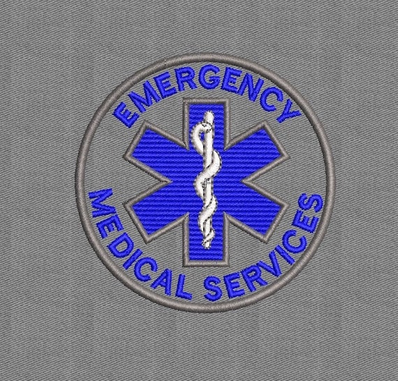 Emergency Medical Services Machine Embroidery Design in | Etsy