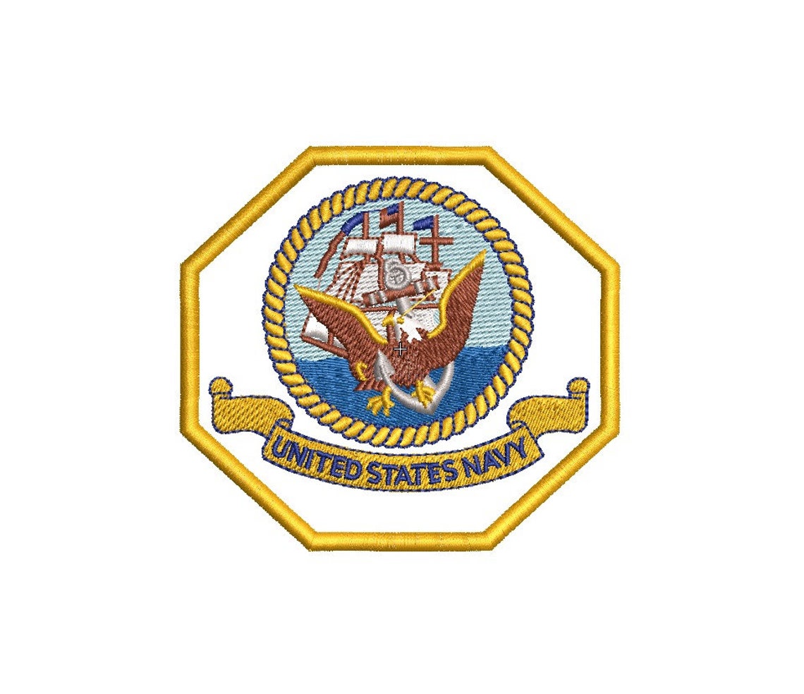 US Navy Embroidery Design version 2 | Etsy