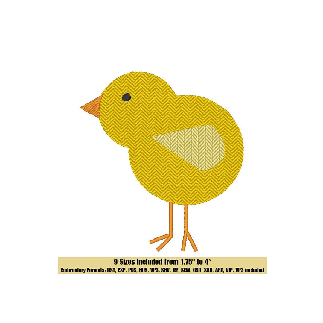 Little Chick Embroidery Design - Etsy