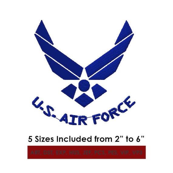 USAF Logo Embroidery Design | Etsy