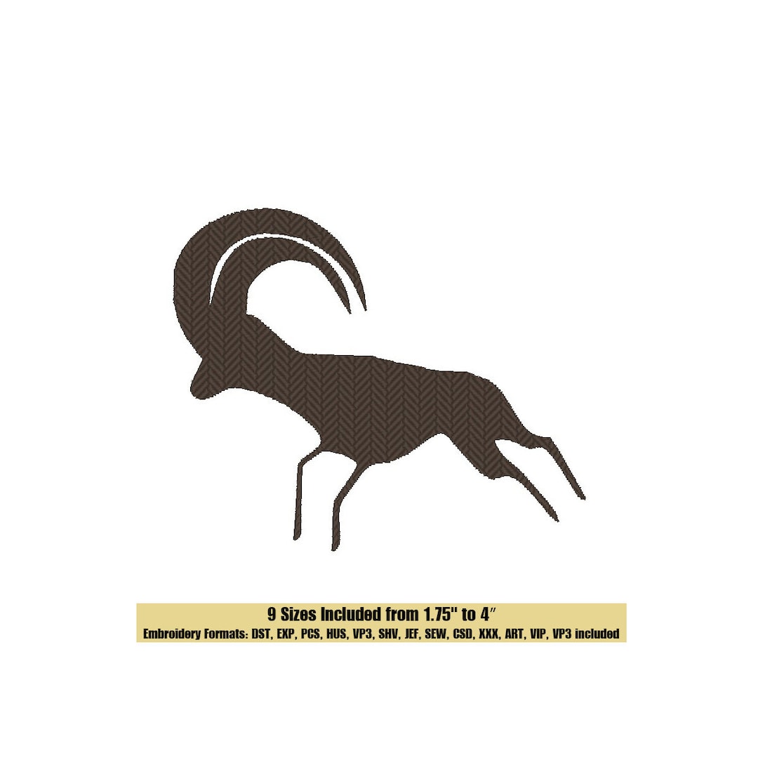 Antelope Embroidery Design - Etsy