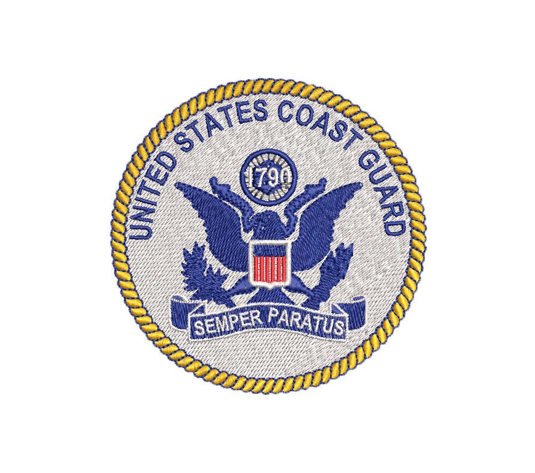 US Coast Guard Embroidery Design - Etsy