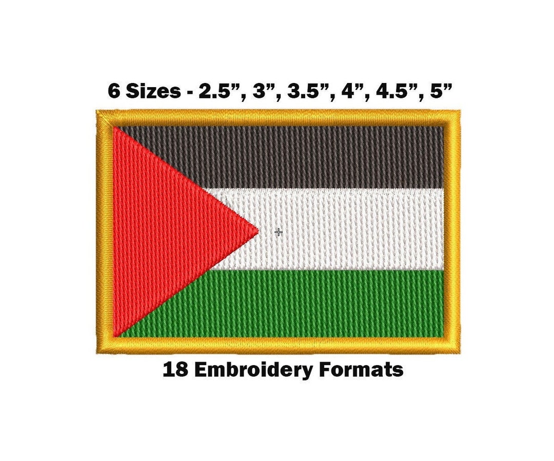 Palestine National Flag - Embroidery Design Download - Etsy
