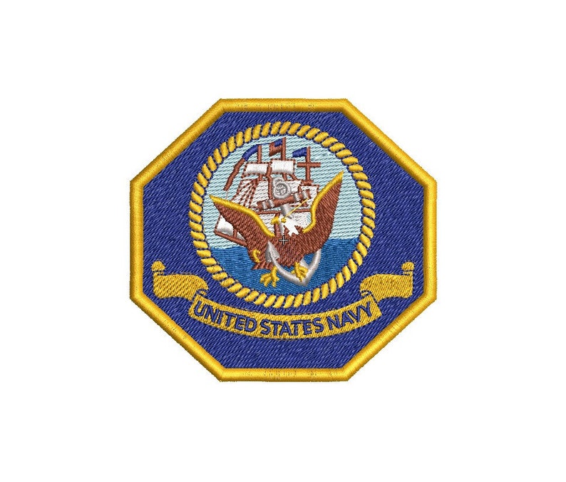 US Navy Embroidery Design version 2 | Etsy