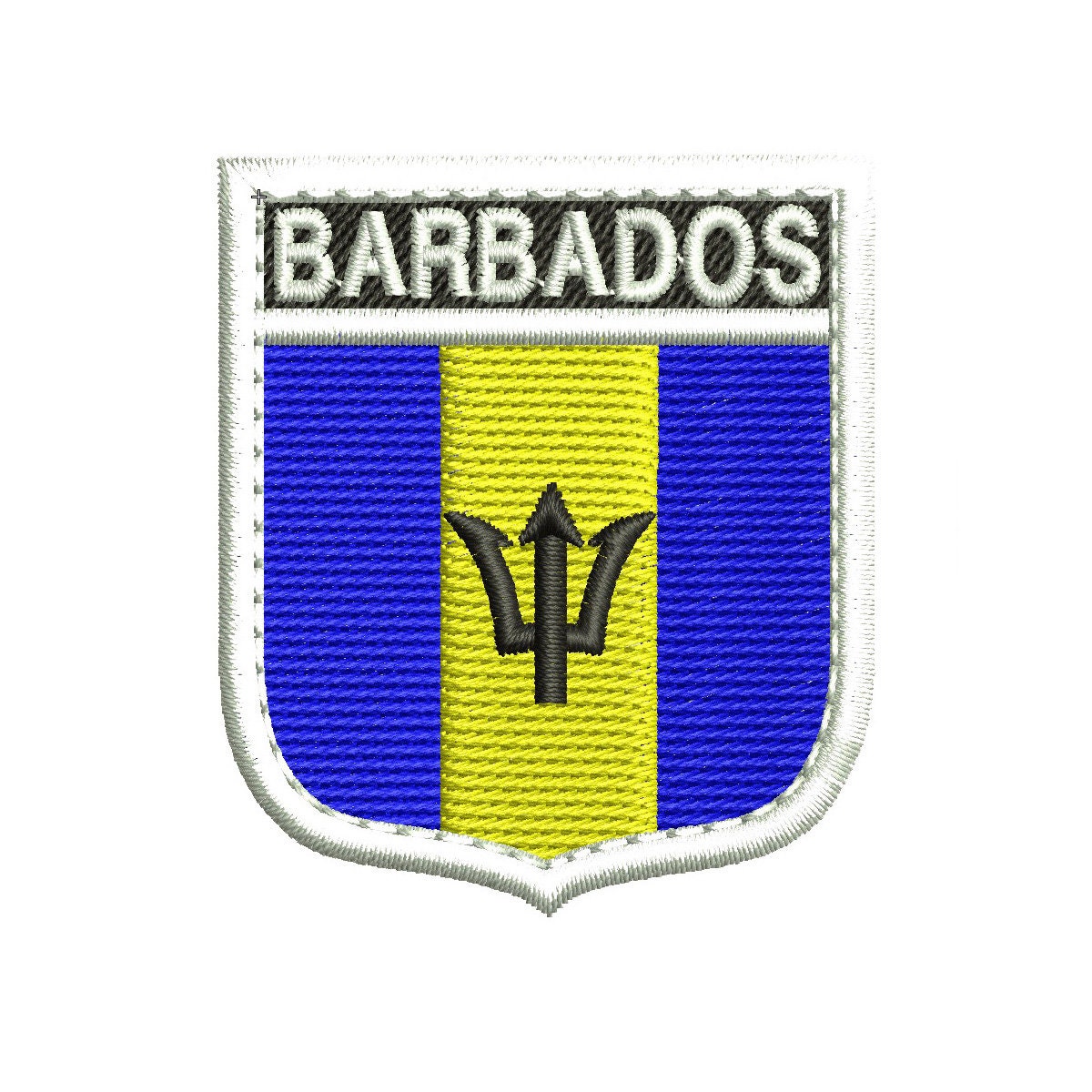Barbados Shield Embroidery Design Download | Etsy