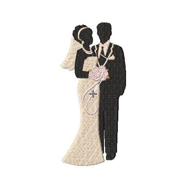 Bride and Groom on Embroidery - Etsy