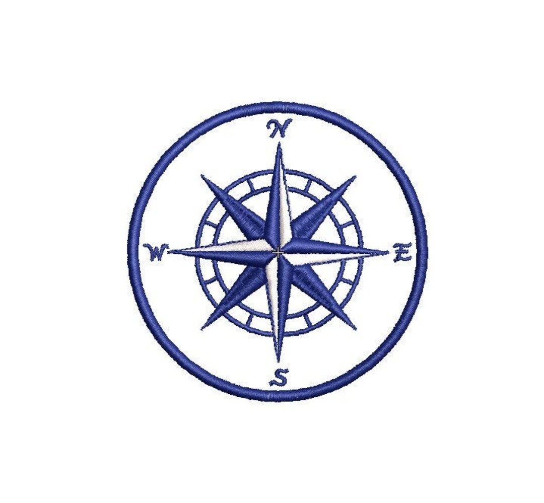 Compass Embroidery Design Download - Etsy