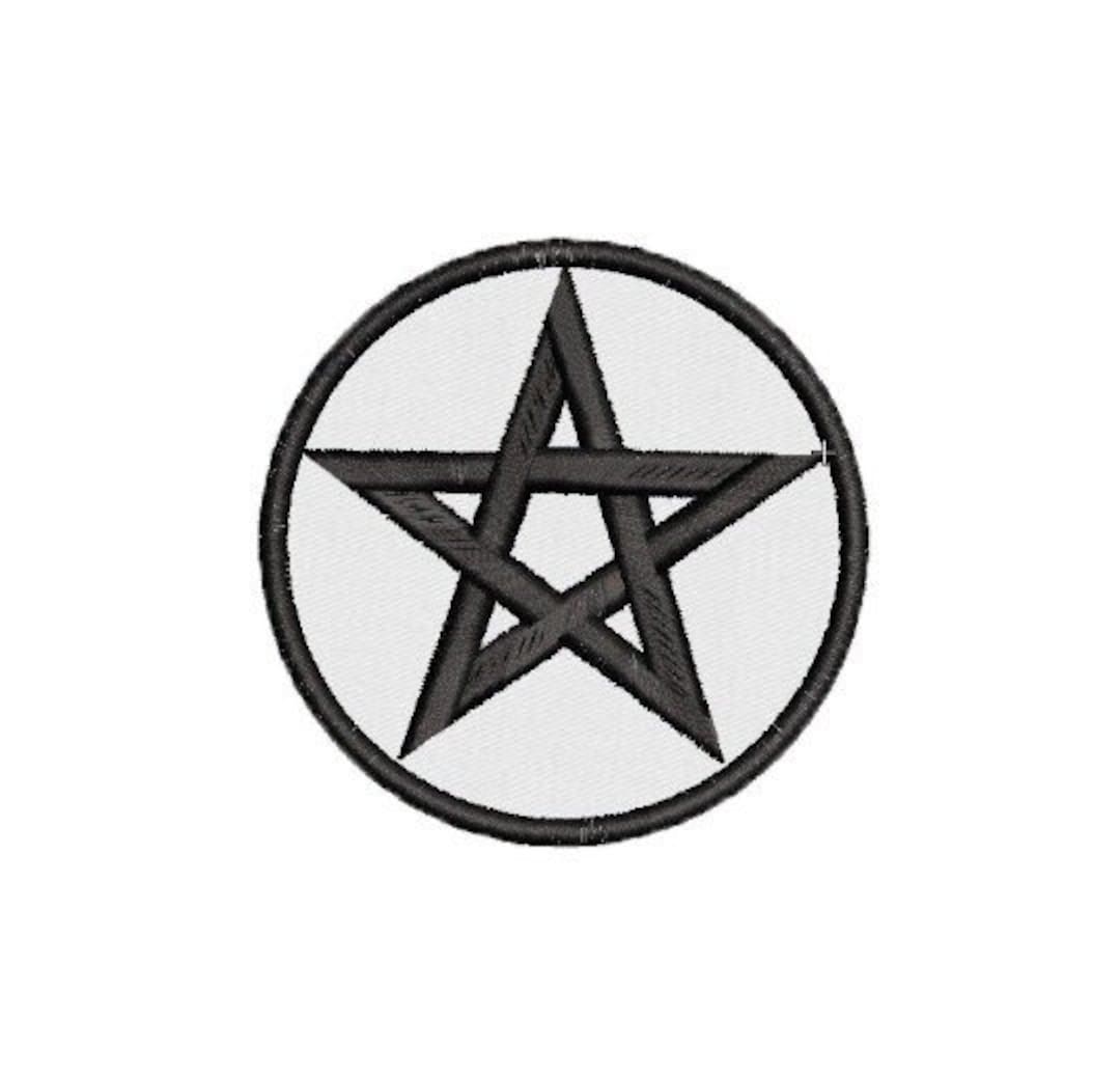 Pentagram Circle Embroidery Design Download - Etsy