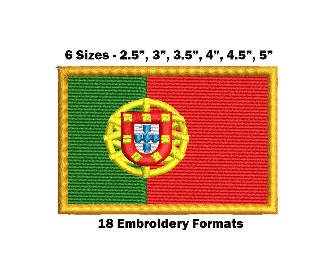 Portugal National Flag - Embroidery Design Download - Etsy