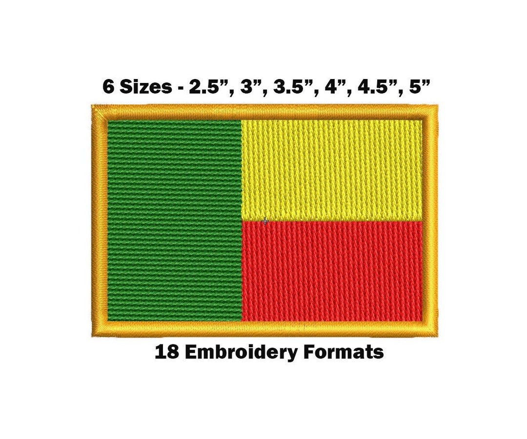 Benin National Flag - Embroidery Design Download - Etsy