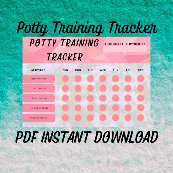 Potty Training Tracker/potty Training Chart/printable for | Etsy