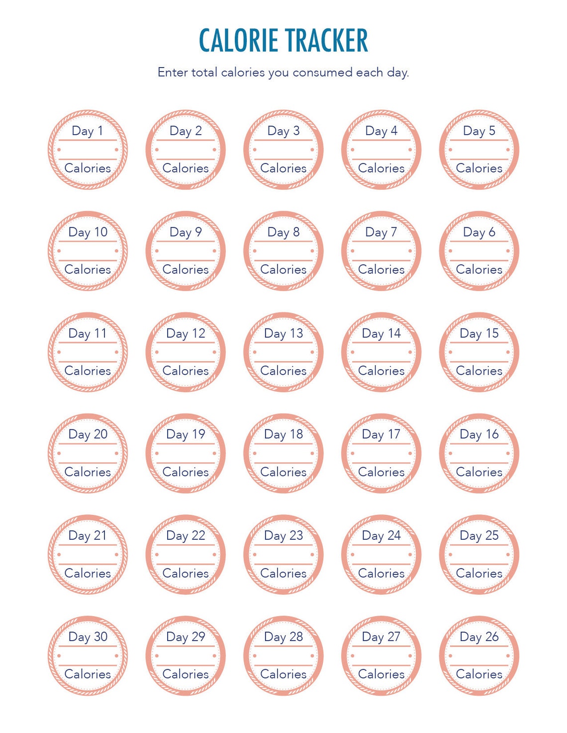 30-day Fitness Challenge | Fitness Planner | Fitness Journal | Weight ...