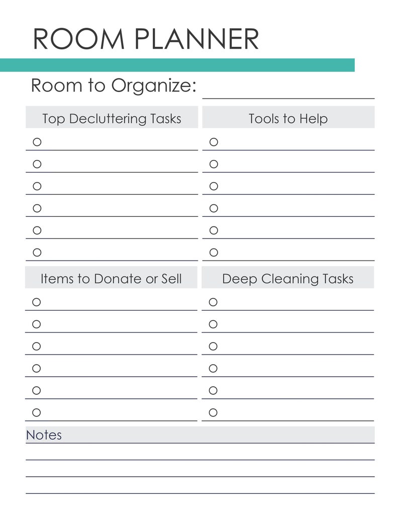 Declutter Printable • Decluttering Planner • Declutter Checklist ...