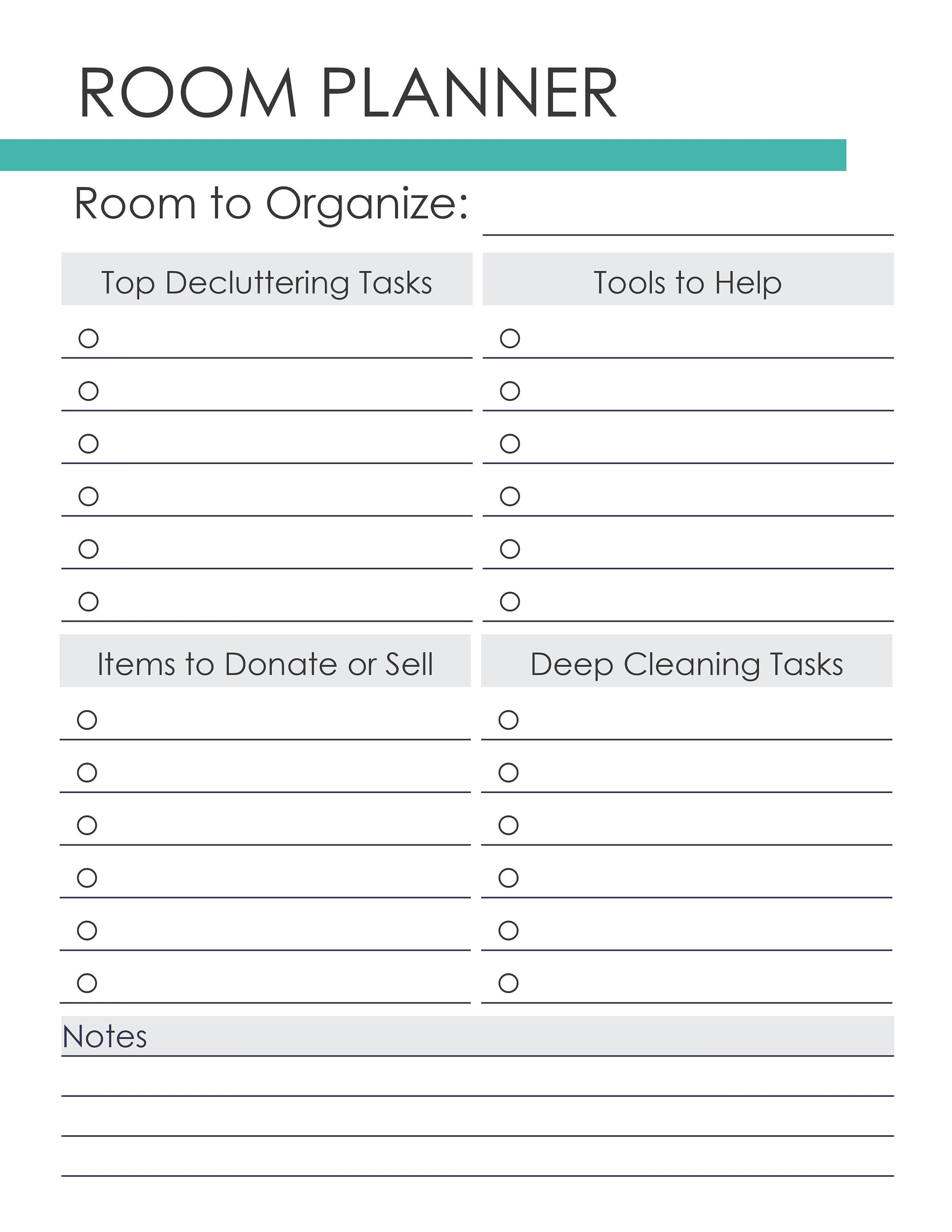 Declutter Printable • Decluttering Planner • Declutter Checklist ...
