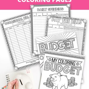 Budget Planner, Coloring Pages - Etsy