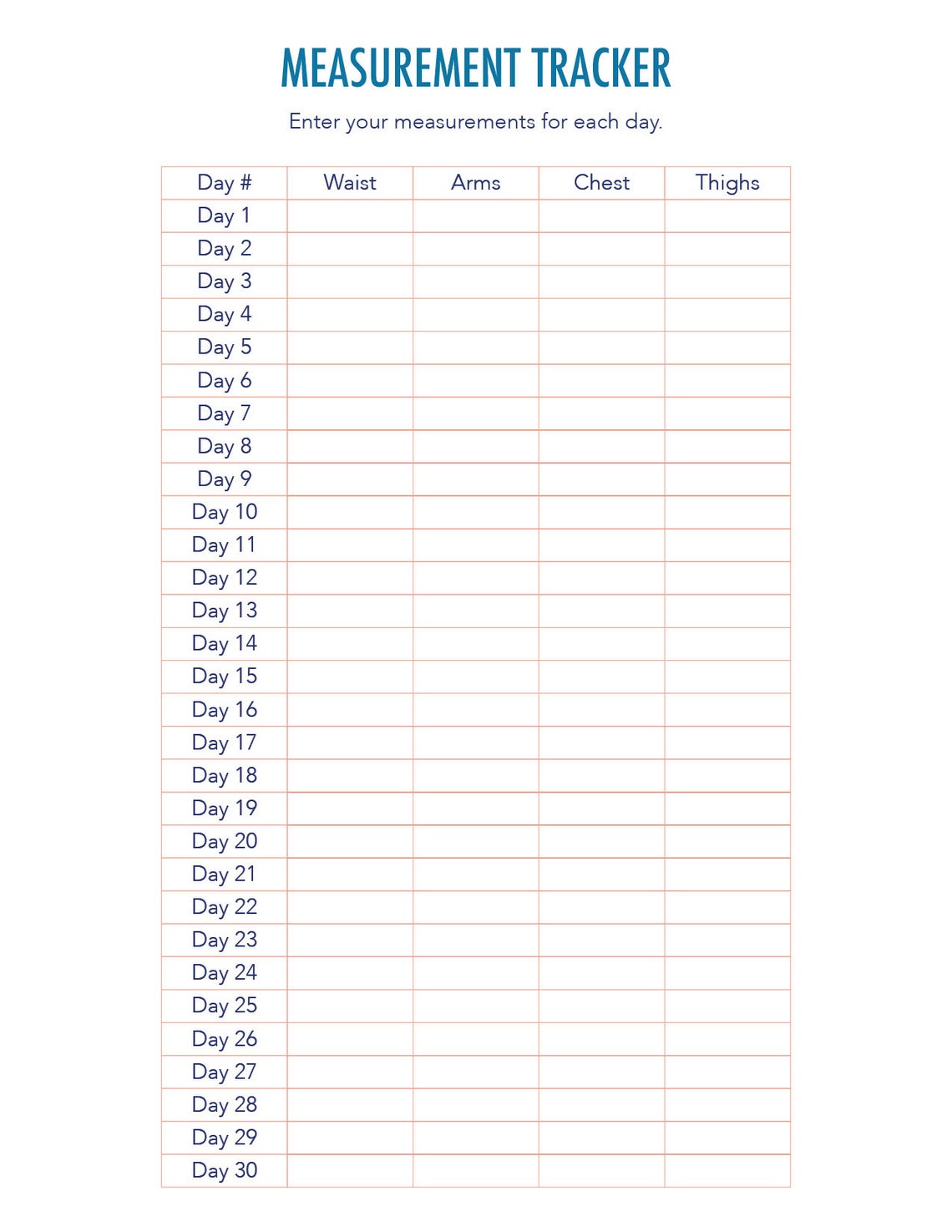 30-day Fitness Challenge | Fitness Planner | Fitness Journal | Weight ...