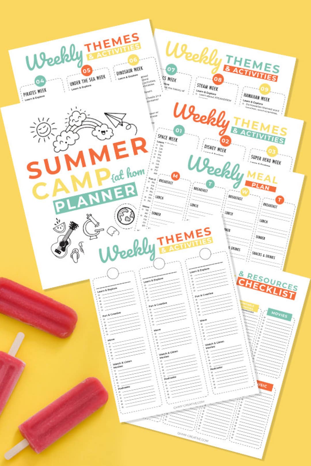 Summer Camp at Home Planner - Etsy
