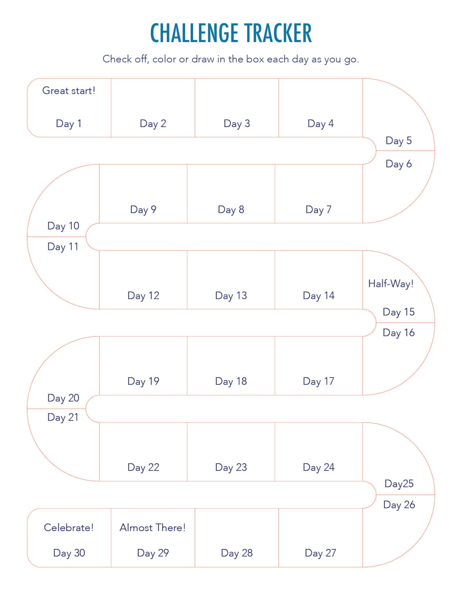 30-day Fitness Challenge | Fitness Planner | Fitness Journal | Weight ...