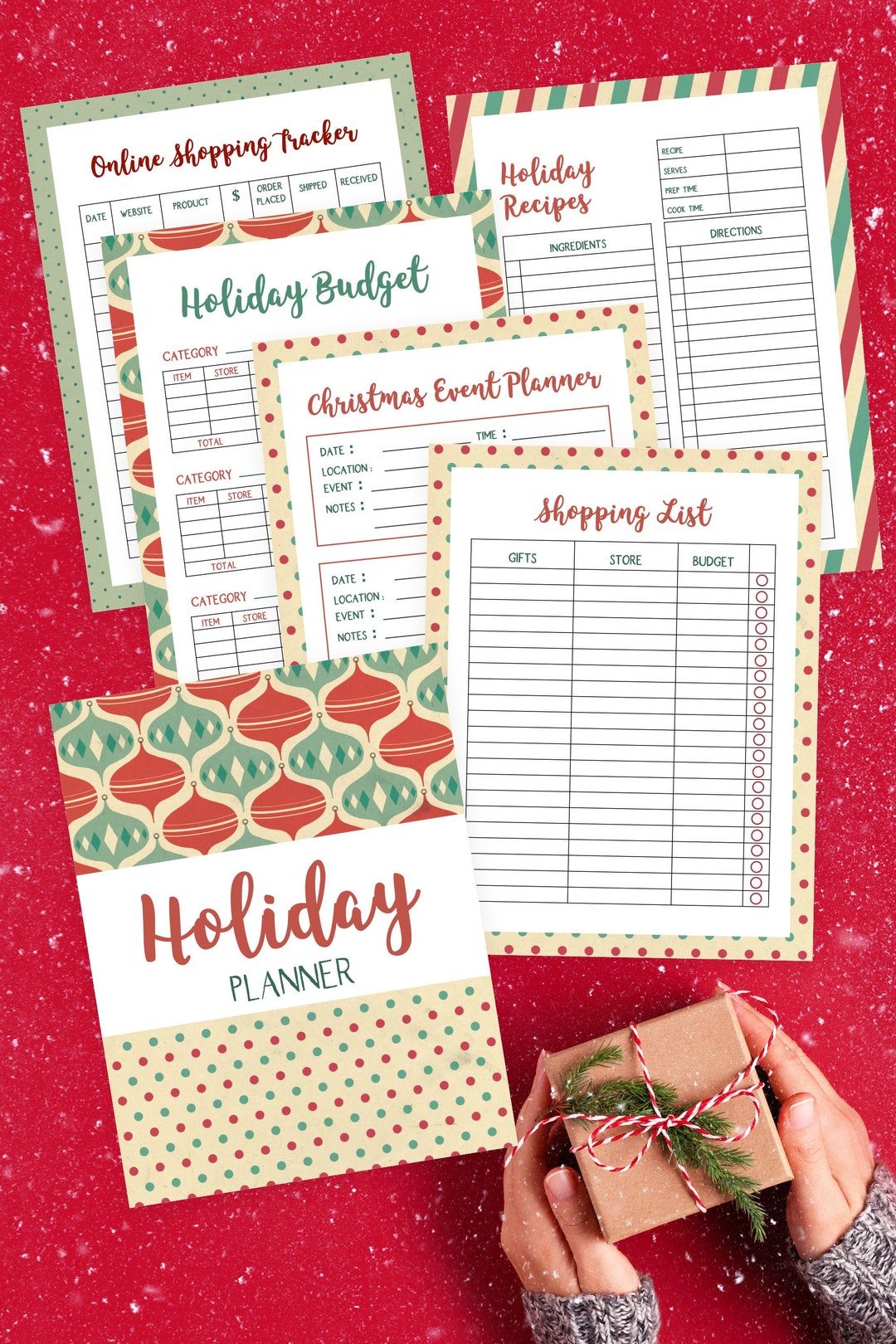 Christmas Planner, Holiday Planner - Etsy