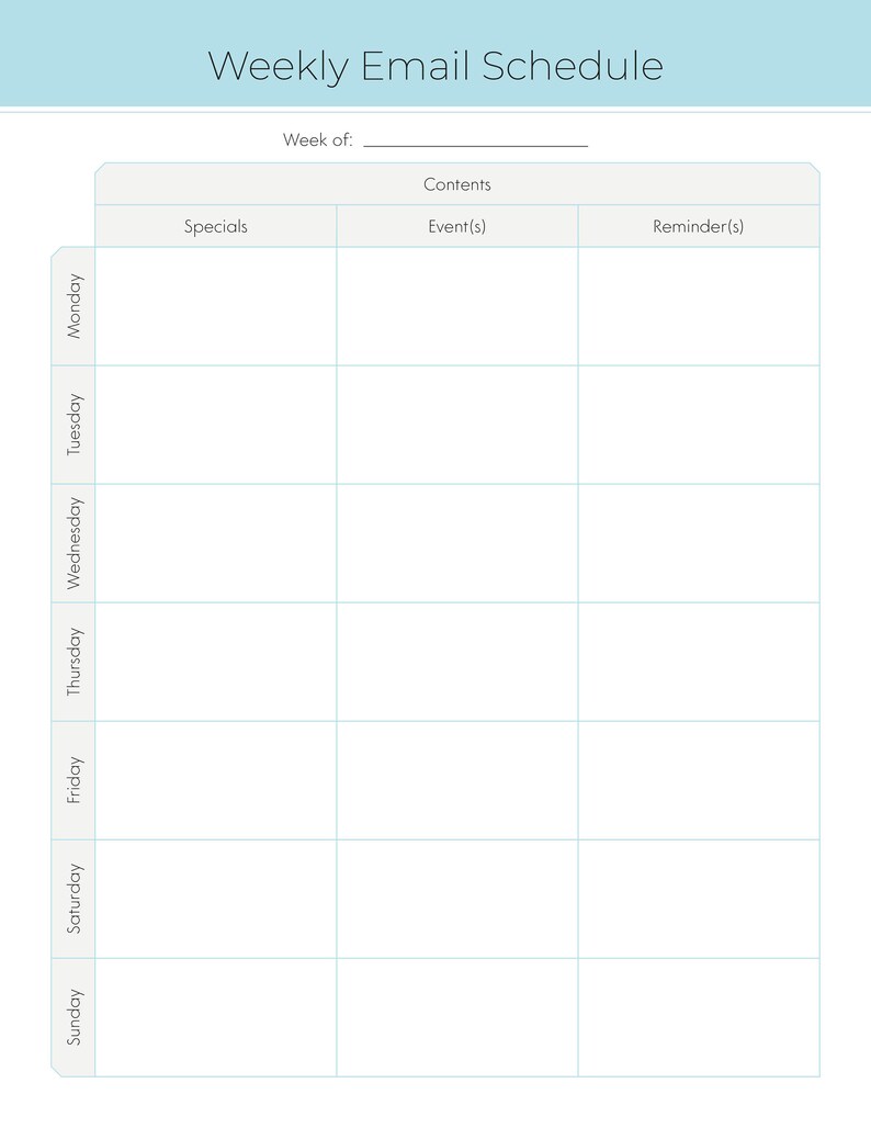 Email Marketing Planner 23 Pages - Etsy