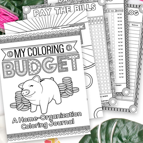 Budget Planner Coloring Pages - Etsy