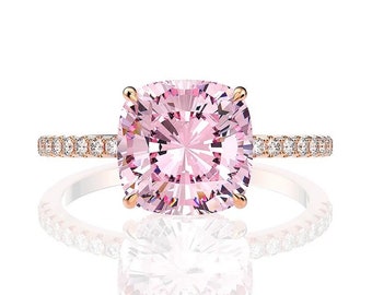 Pink Diamond Ring | Etsy